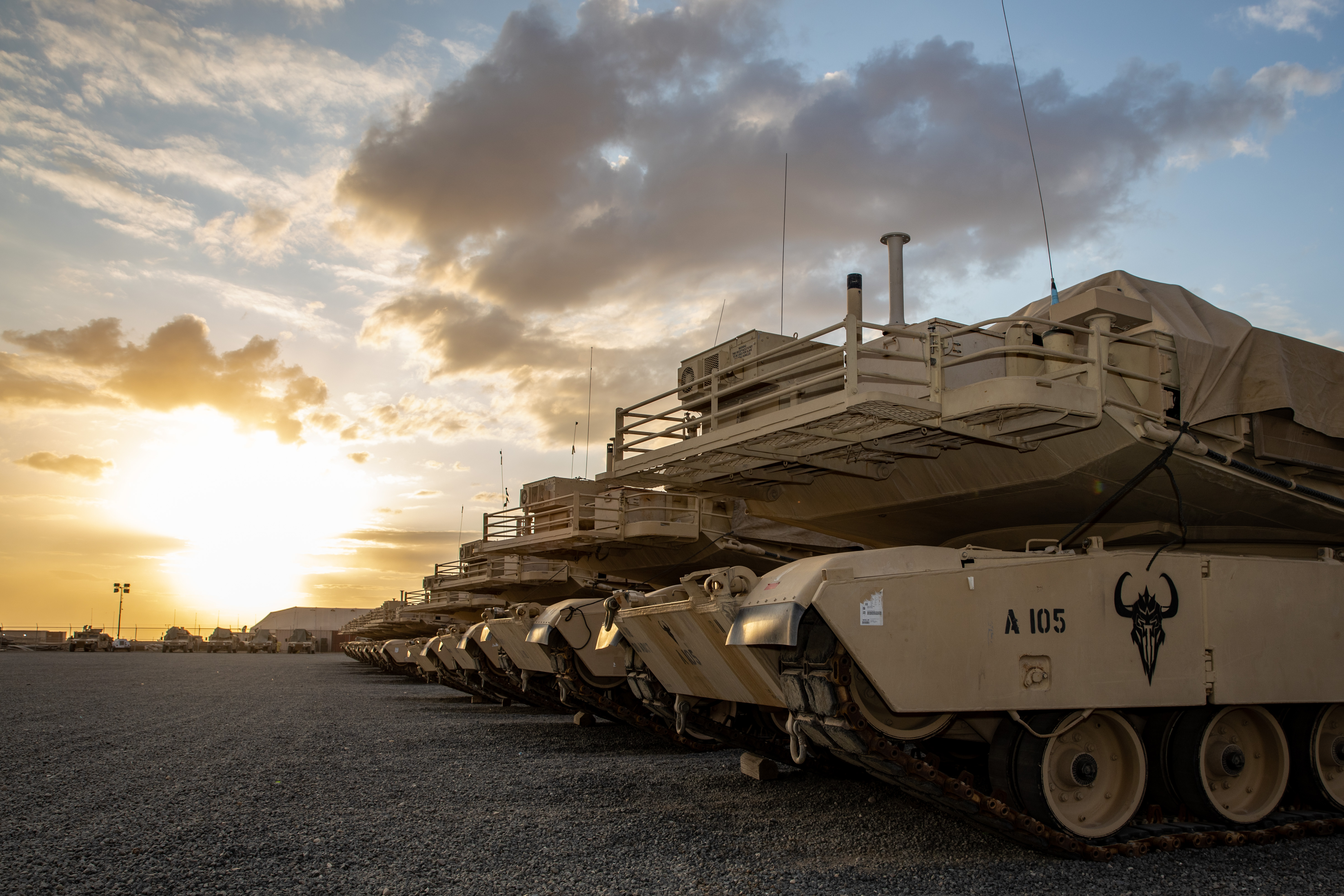 Tanks Line up in the Setting Sun by David House | Fstoppers