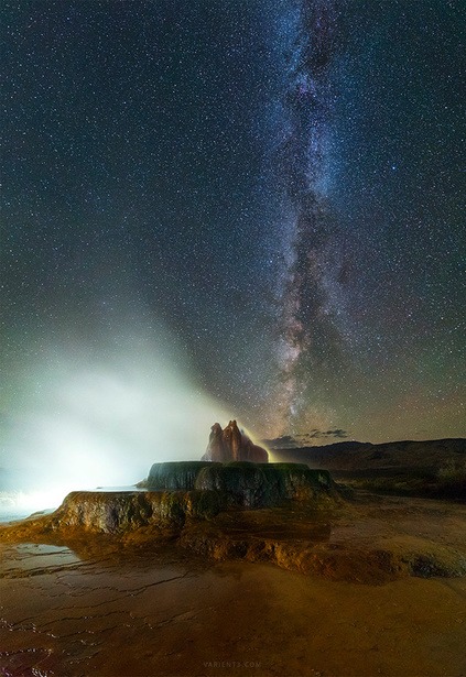 Aerial Video And Night Photography Of The Spectacular "Fly Geyser ...
