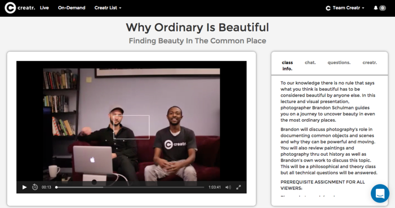 Photography Education Site Creatr Looks to Add Something New To The Mix ...