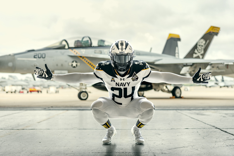 Jolly Rogers Uniform for Navy Football - James Quantz Jr on Fstoppers