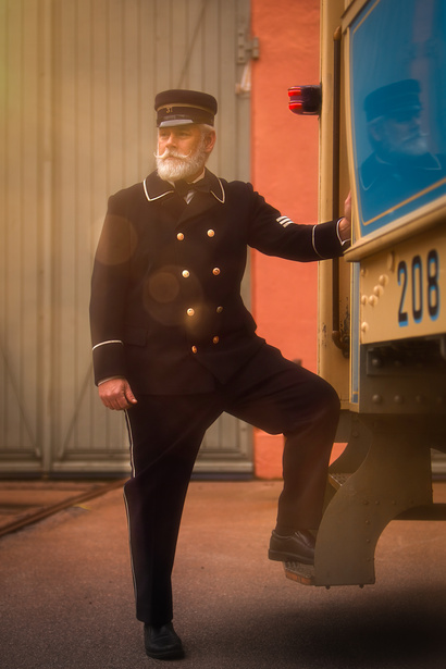 Vintage tram driver - Peter Juhlin on Fstoppers