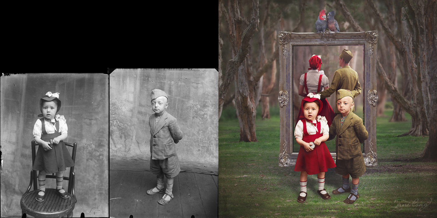 Photographer Colorized Old Photos While Adding Beautifully Surreal ...