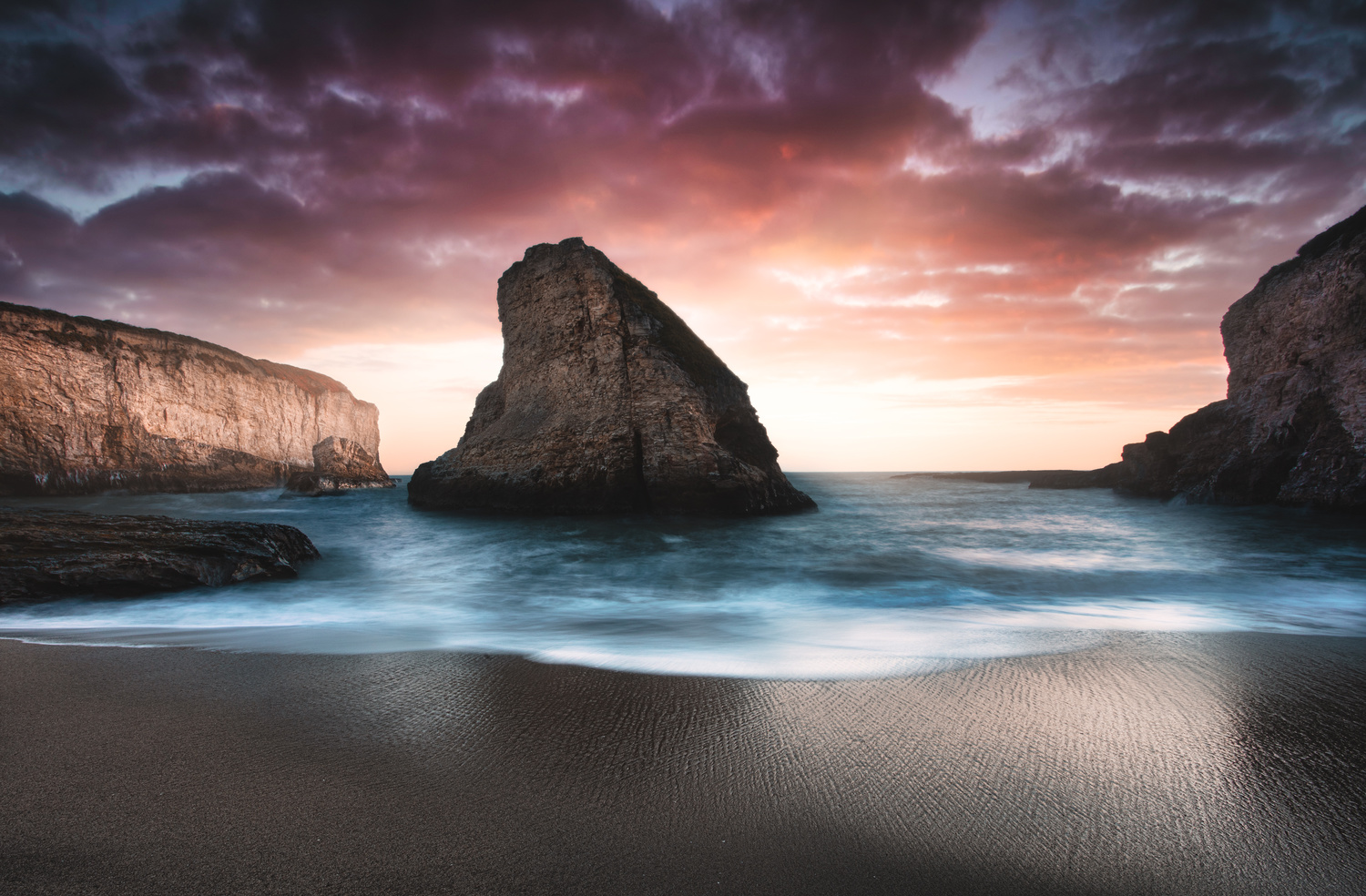 Sunset at Shark Fin Cove - Josh Tullock on Fstoppers