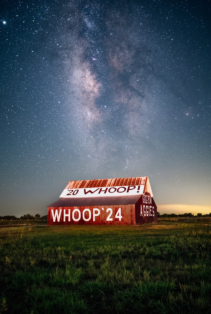 Milky Way Over the Aggie Barn - Trevor Parker on Fstoppers