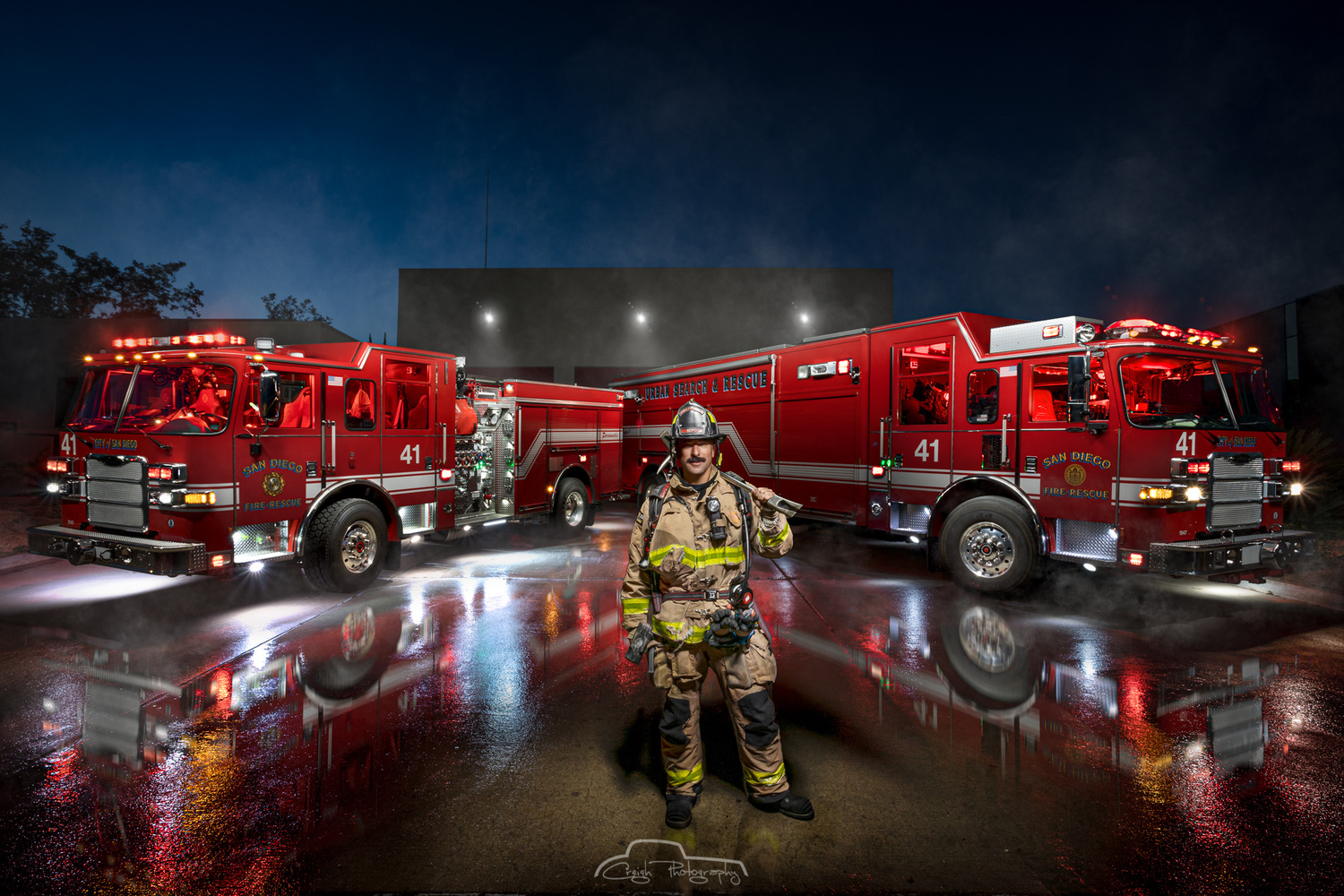 SDFD Station 41 with Firefighter - Creigh McIntyre on Fstoppers