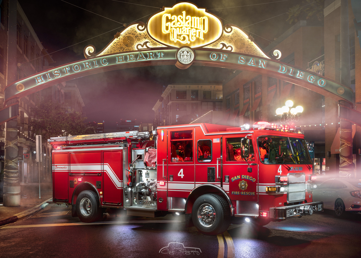 San Diego Fire Engine 4 “Gaslamp Quarter” - Creigh McIntyre on Fstoppers