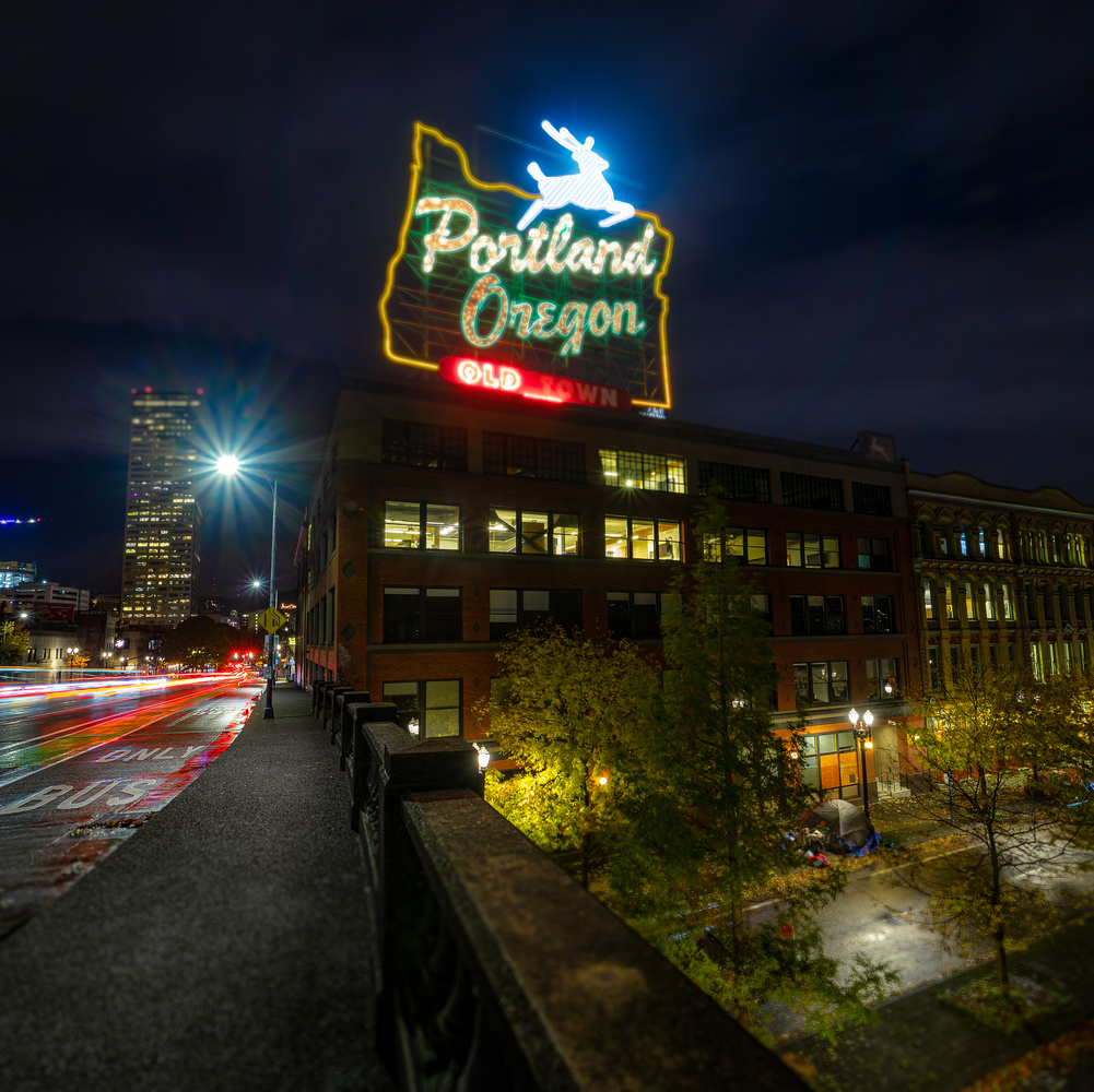 Portland Neon Stag - Thane Phelan on Fstoppers