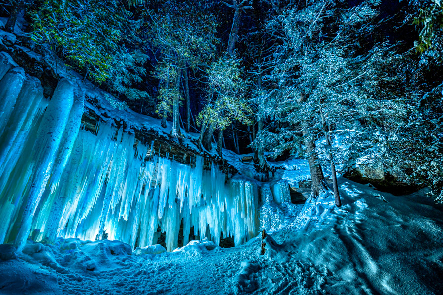 Eben Ice Caves at Night - Bryan Mitchell on Fstoppers