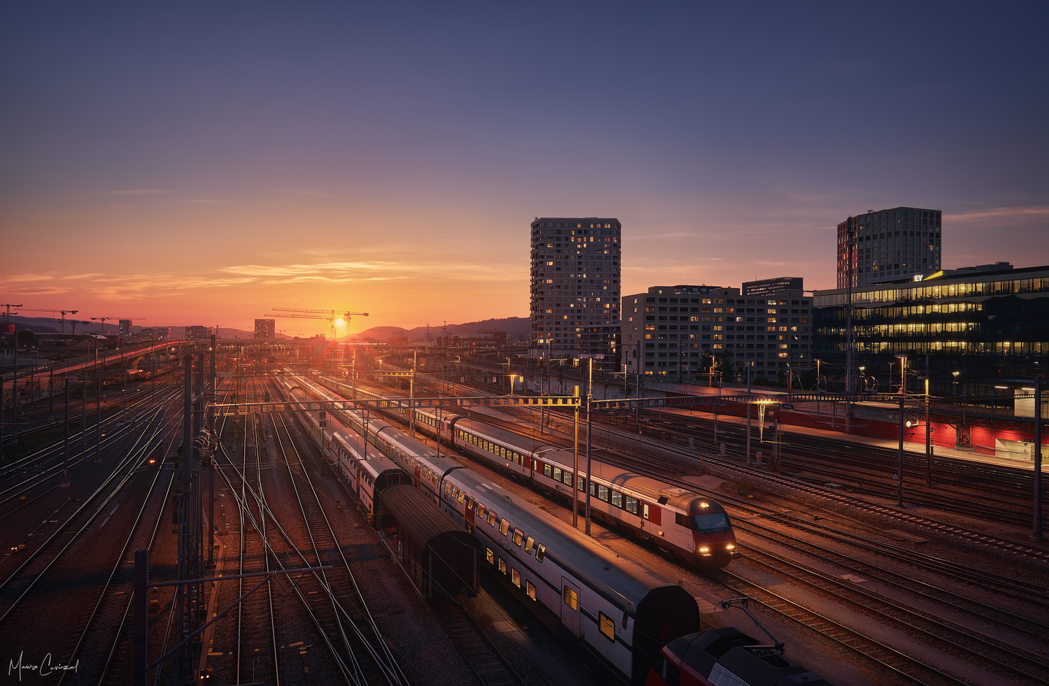 Burning Train Tracks - Mauro Caviezel on Fstoppers