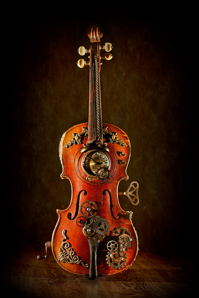 Steampunk Violin - Hank Rintjema on Fstoppers