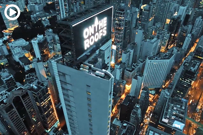 On Roof Tops Crew Hijack Sign in the Heart of Hong Kong | Fstoppers