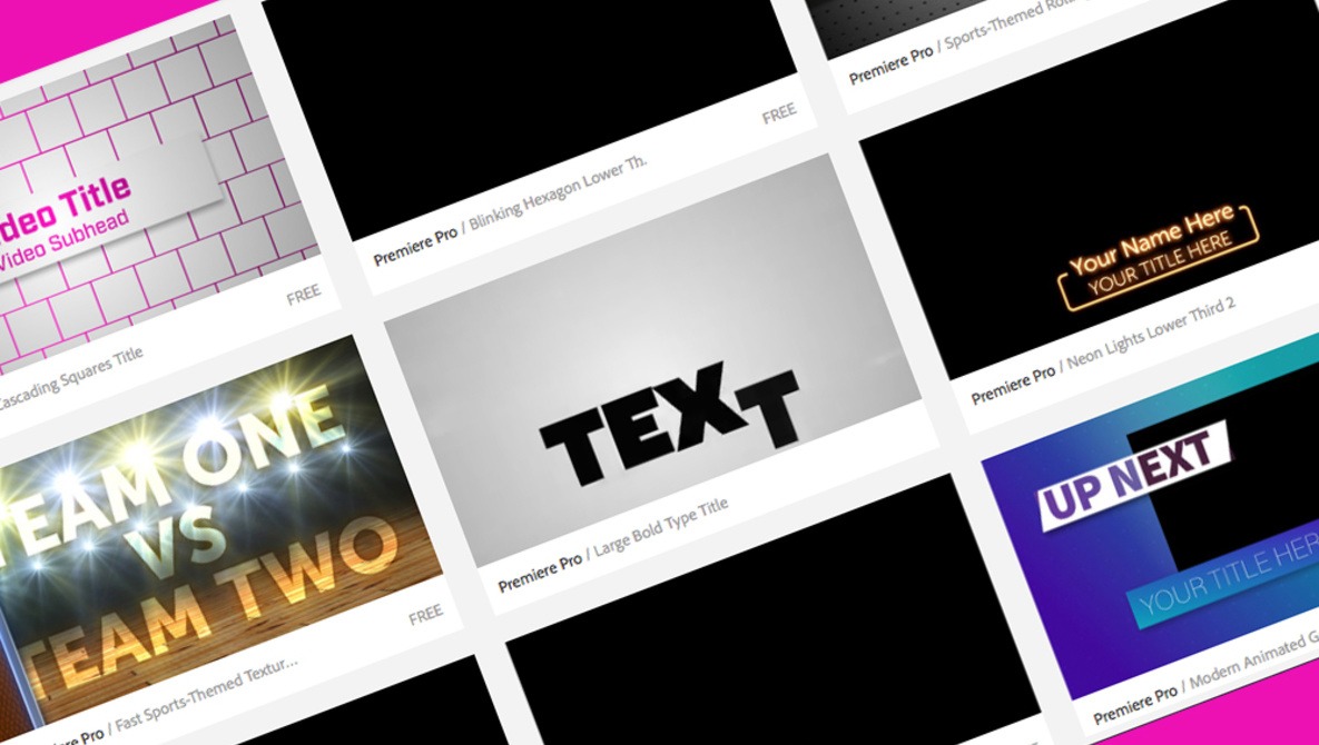 Premiere Pro Motion Graphics Templates Greenwayexclusive