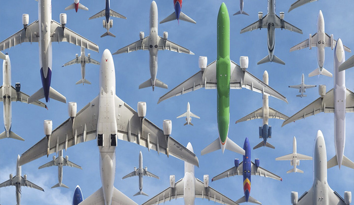Mike Kelley's Composite Photos of Planes Are Fascinating and Beautiful ...
