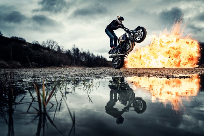 Shooting Explosions With World Champion Stunt Rider Mike Jensen | Fstoppers