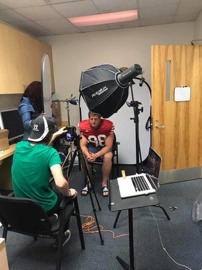 How I Shot My College Football Team Portraits in a Tiny Office | Fstoppers