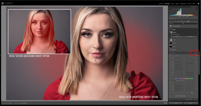 A Quick and Simple Gel Backlight Using Lightroom Masks | Fstoppers
