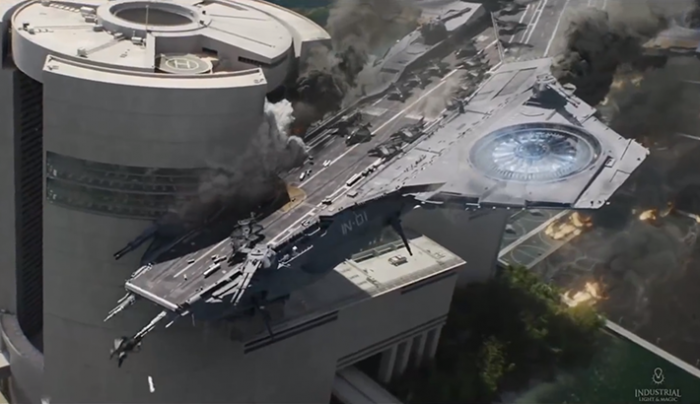 BTS: Helicarrier Crash Design VFX in Captain America: The Winter ...
