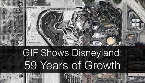 Then and Now: Bird's Eye View of Disneyland from 1955 and 2014 | Fstoppers