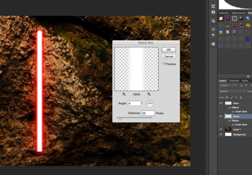 How To Create A Realistic Lightsaber In Photoshop | Fstoppers
