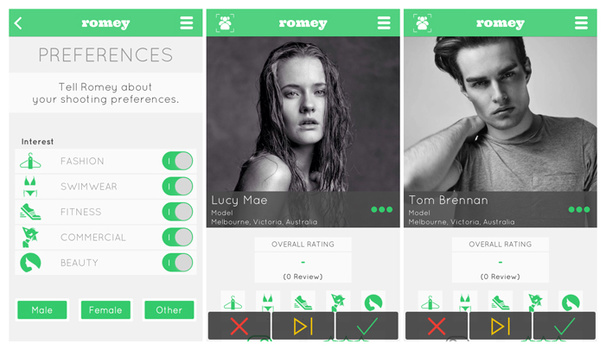 Tinder for Photographers and Models: Romey.co | Fstoppers