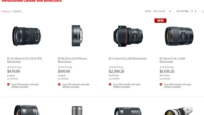 Canon Offering Limited Time Only 15 Percent Off Refurbished Lenses With ...