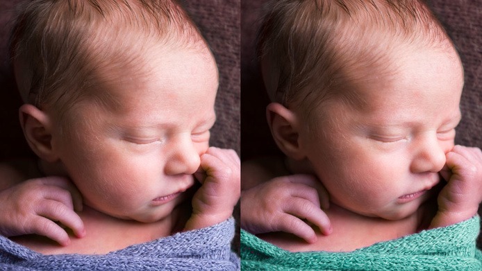 Two Methods for Quickly Changing Wrap Colors for Newborn Photography ...