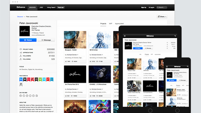 Behance Unleashes Fully Responsive Profiles for 2014 | Fstoppers