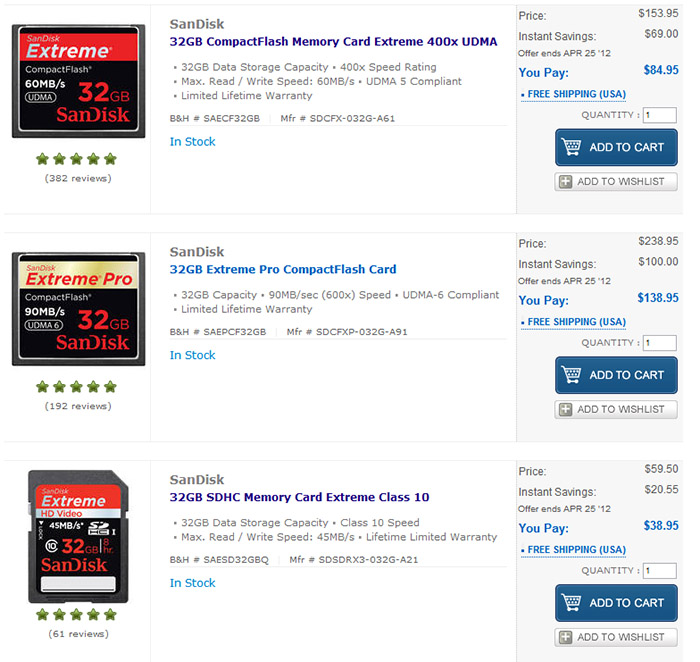 [Crazy Deals] Sandisk 32GB Memory Cards On Sale Today Only | Fstoppers